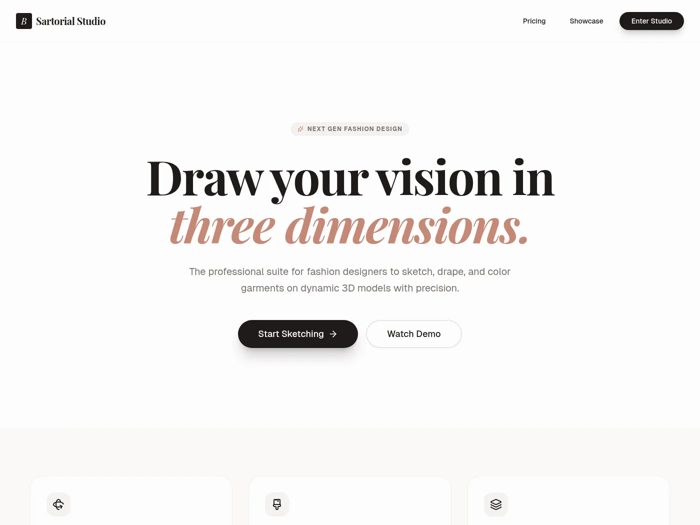 3D Fashion Sketch Studio