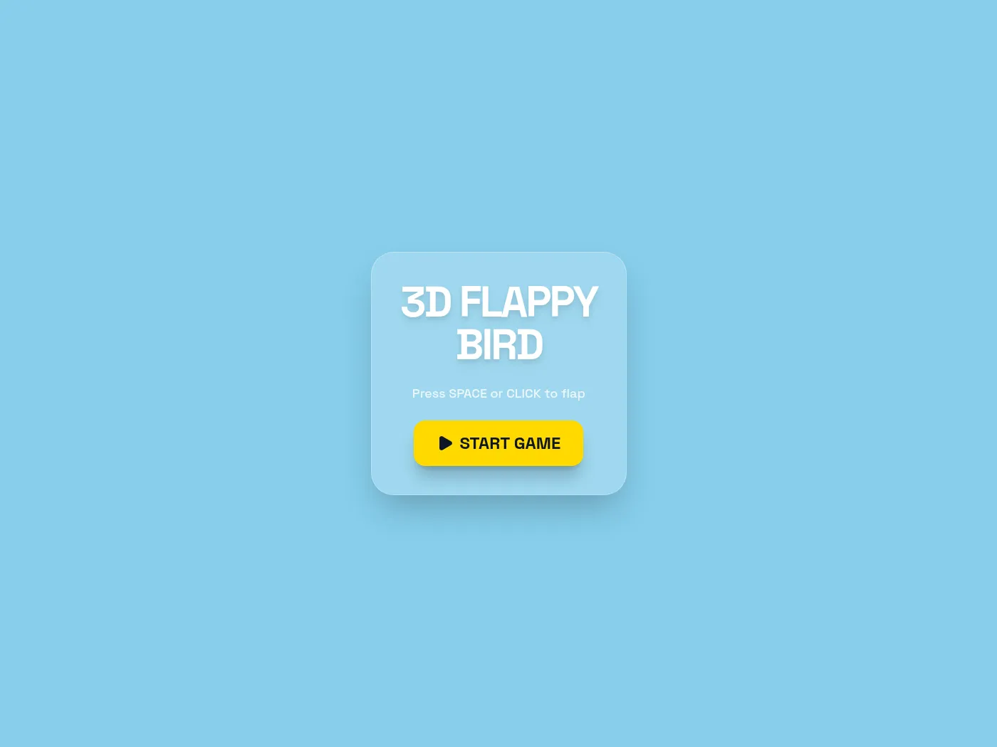 3D Flappy Bird