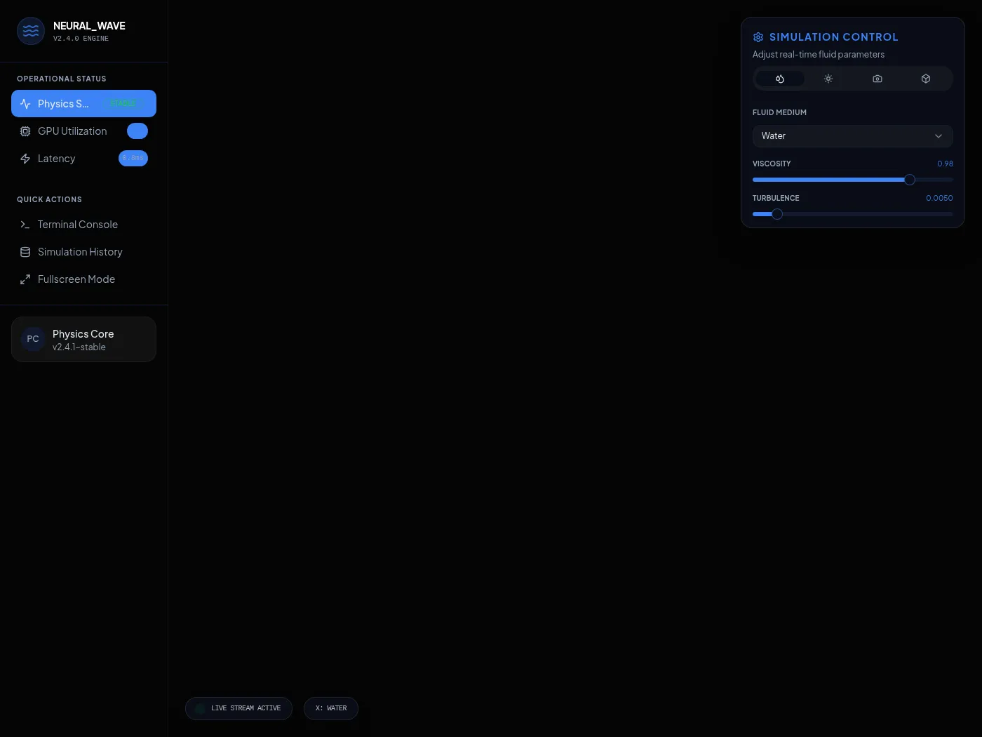 FluidSim 3D Explorer
