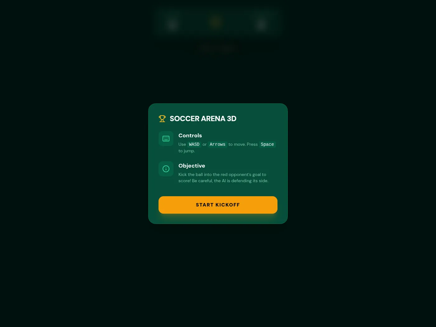 3D Soccer Game