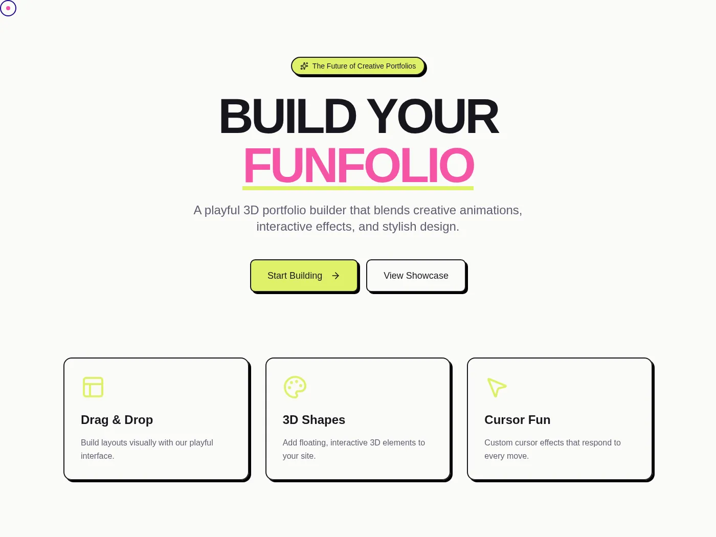 3D Funfolio Builder