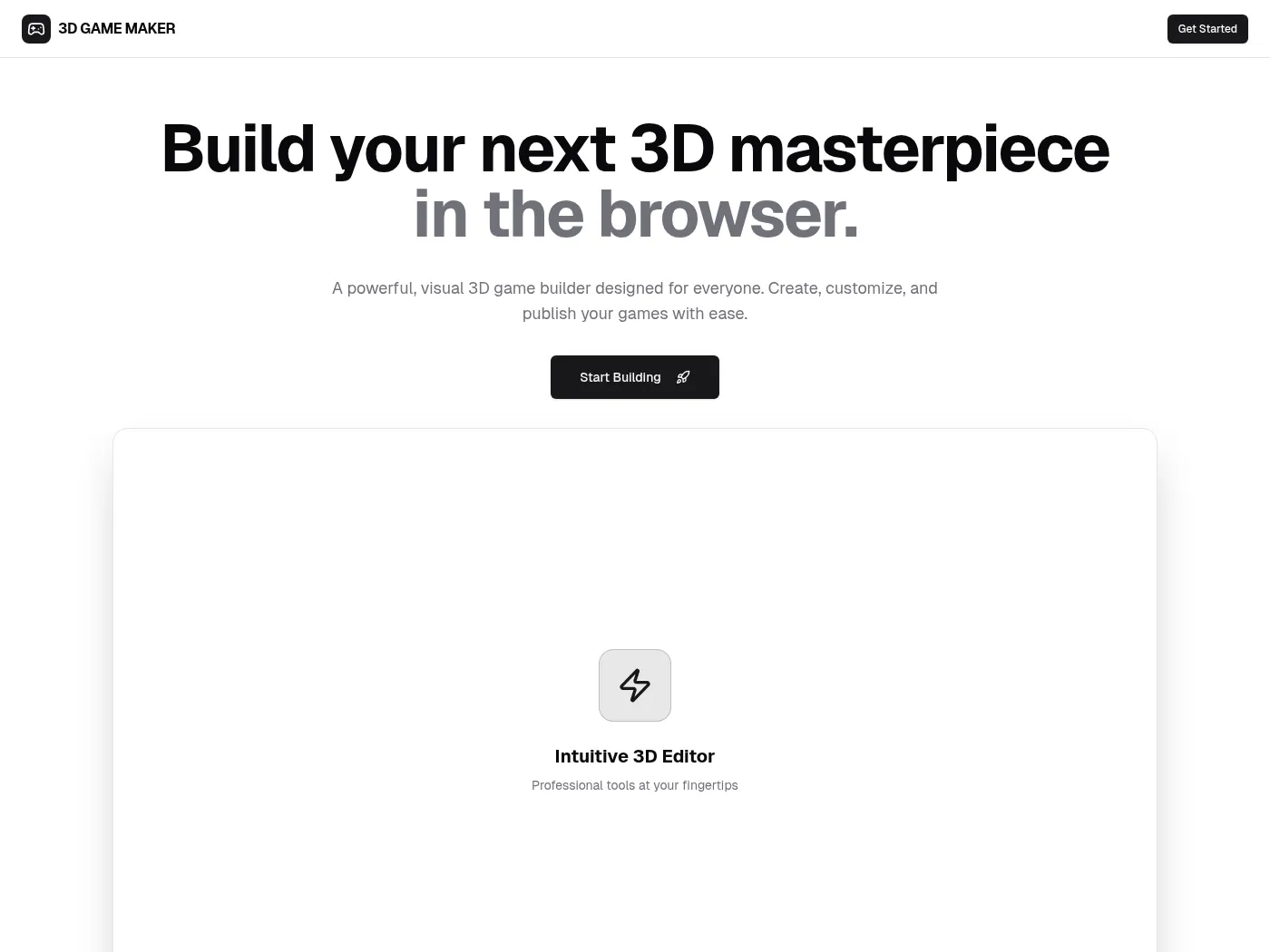 3D Game Maker