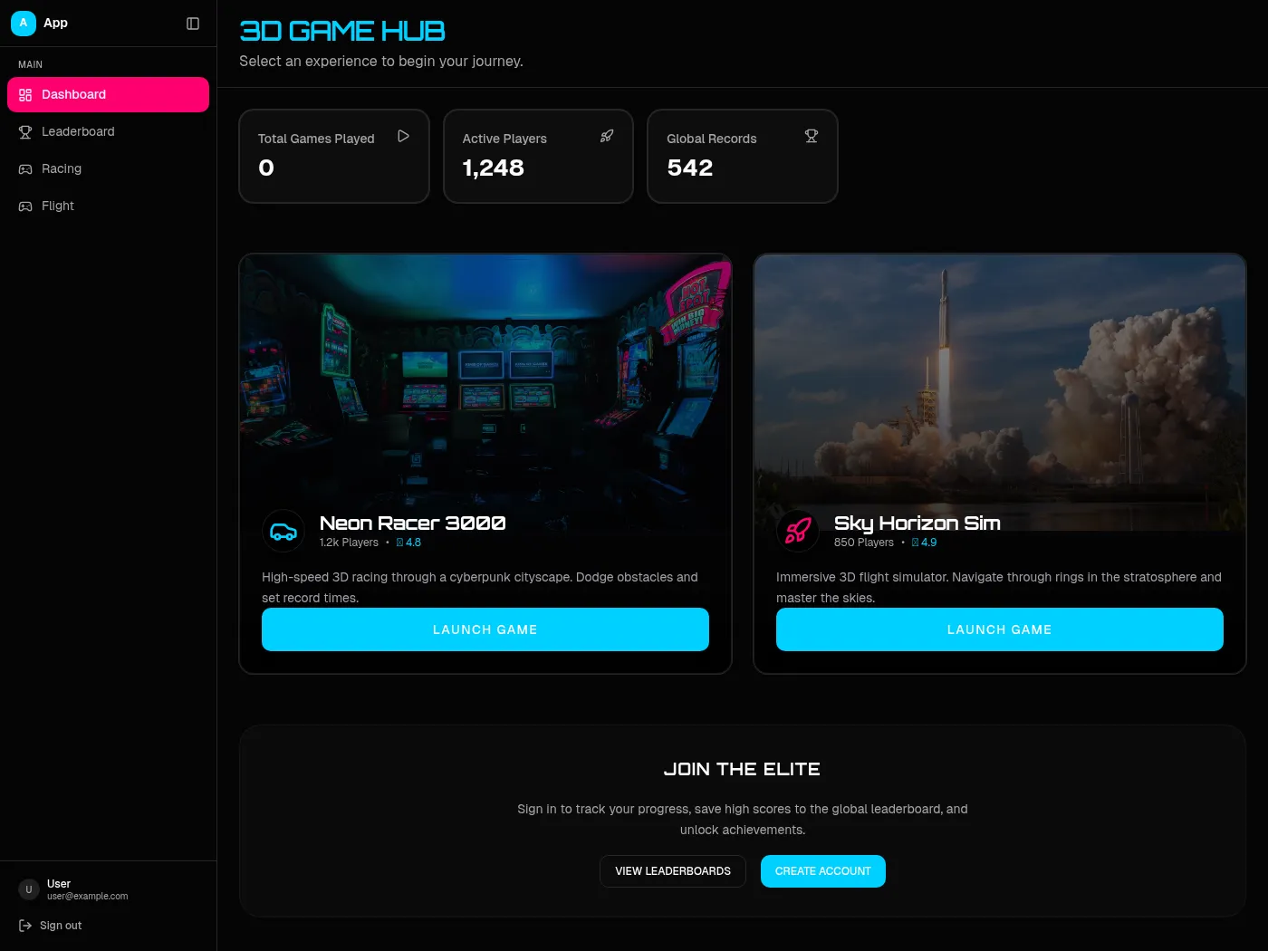 3D GameHub