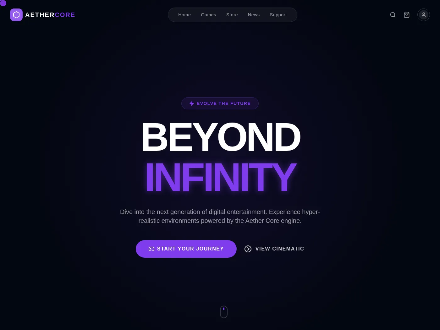 Awwwards 3D Gaming Site