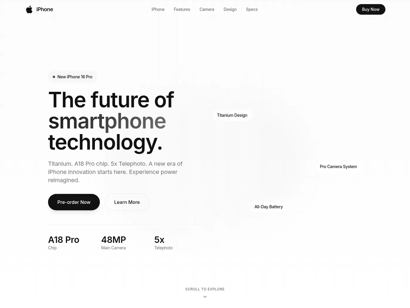 3D iOS Web Intro