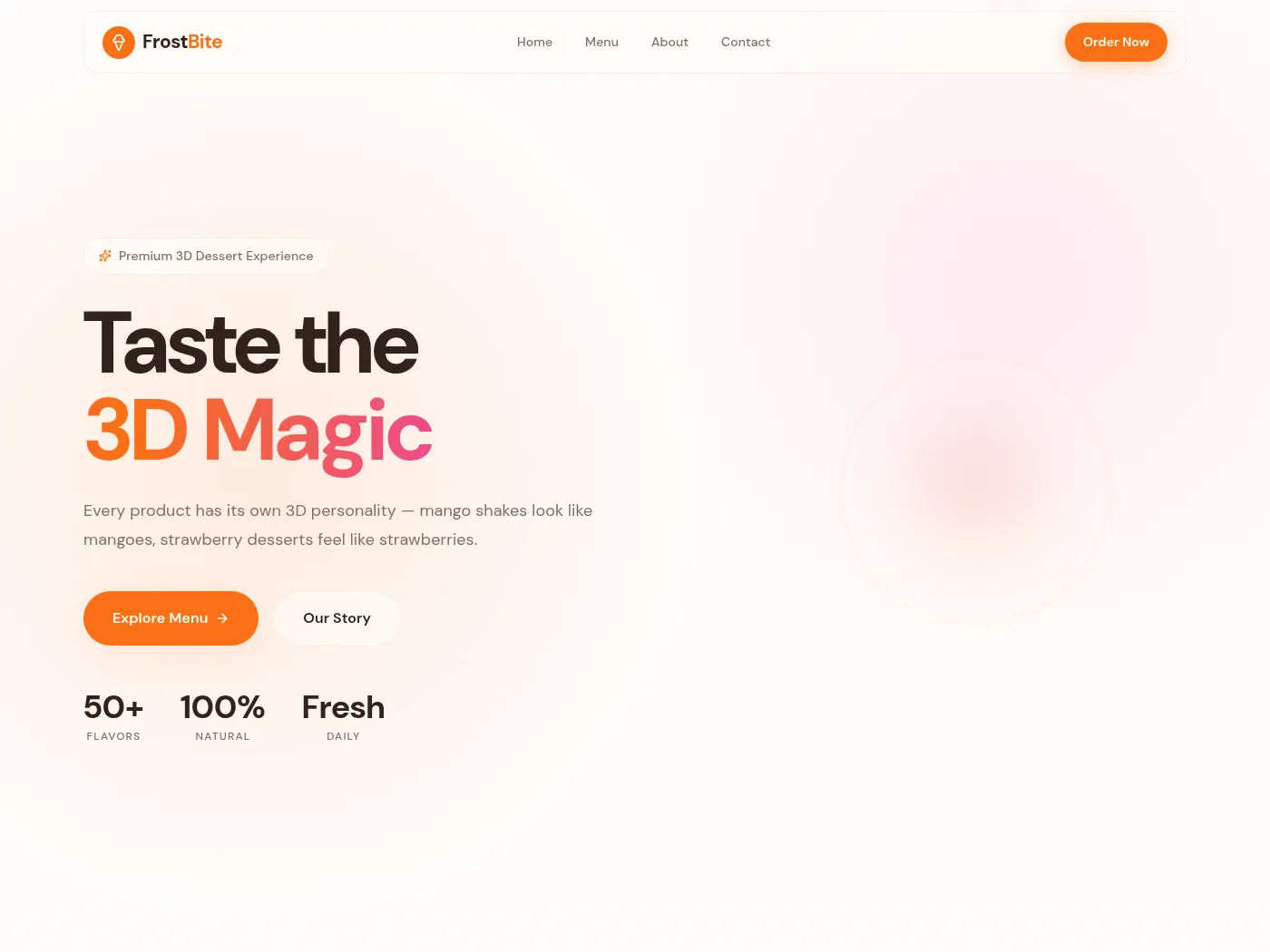 3D Juice & Ice Cream Hub