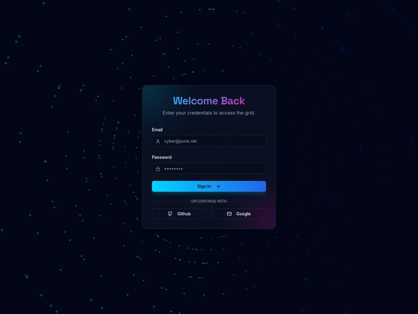 3D Animated Login Form