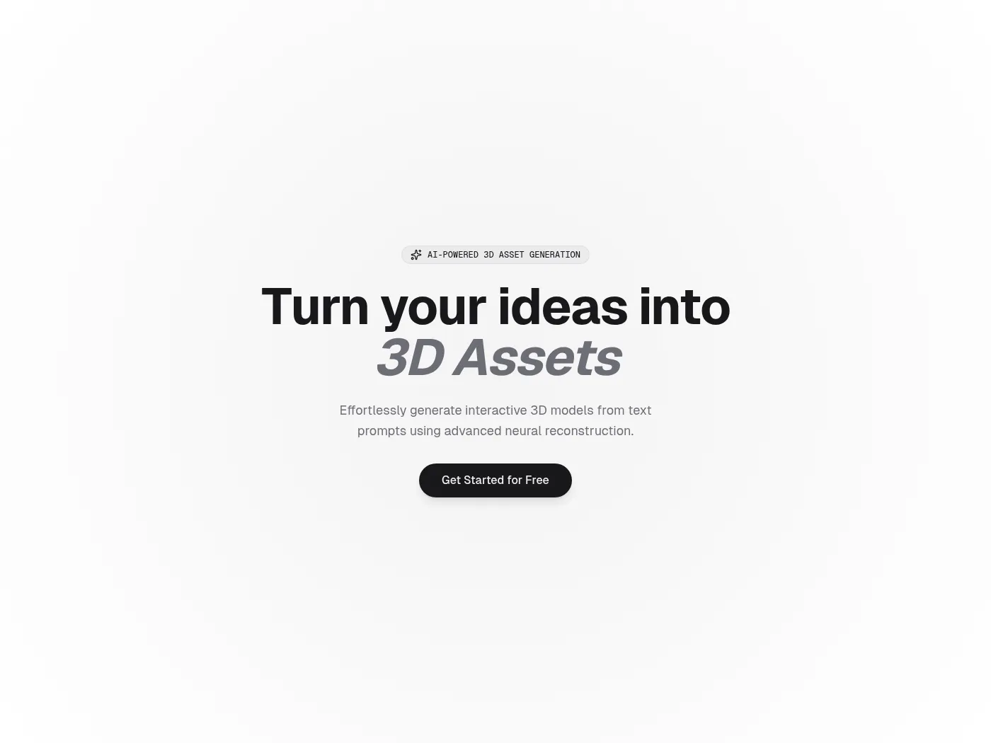 3D Model AI Generator