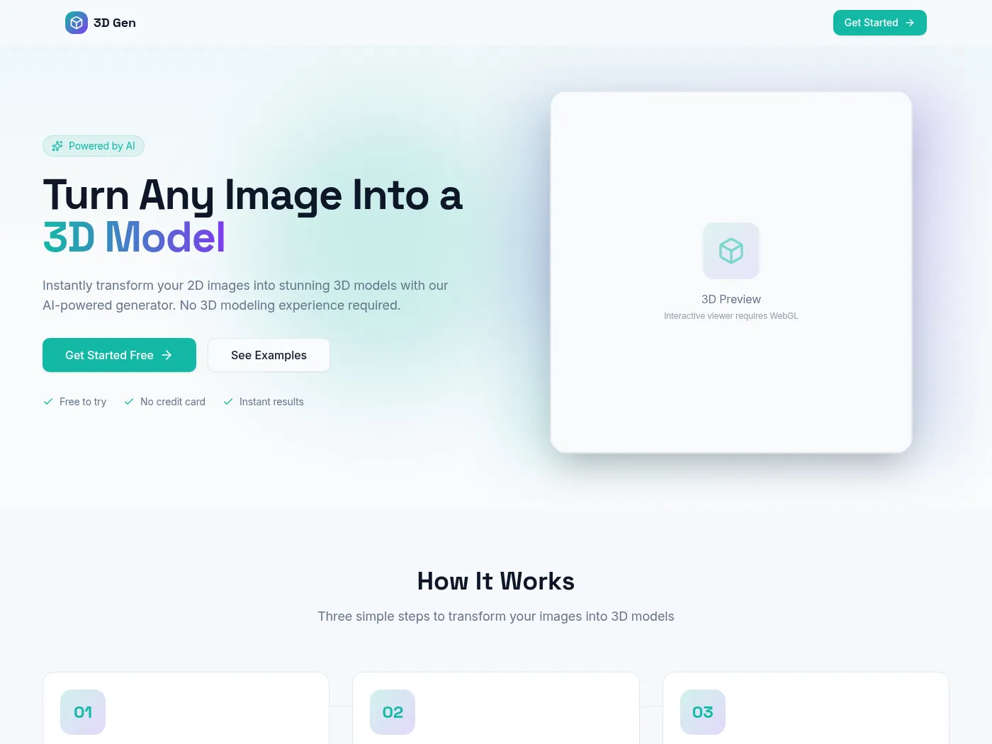 3D Model Generator