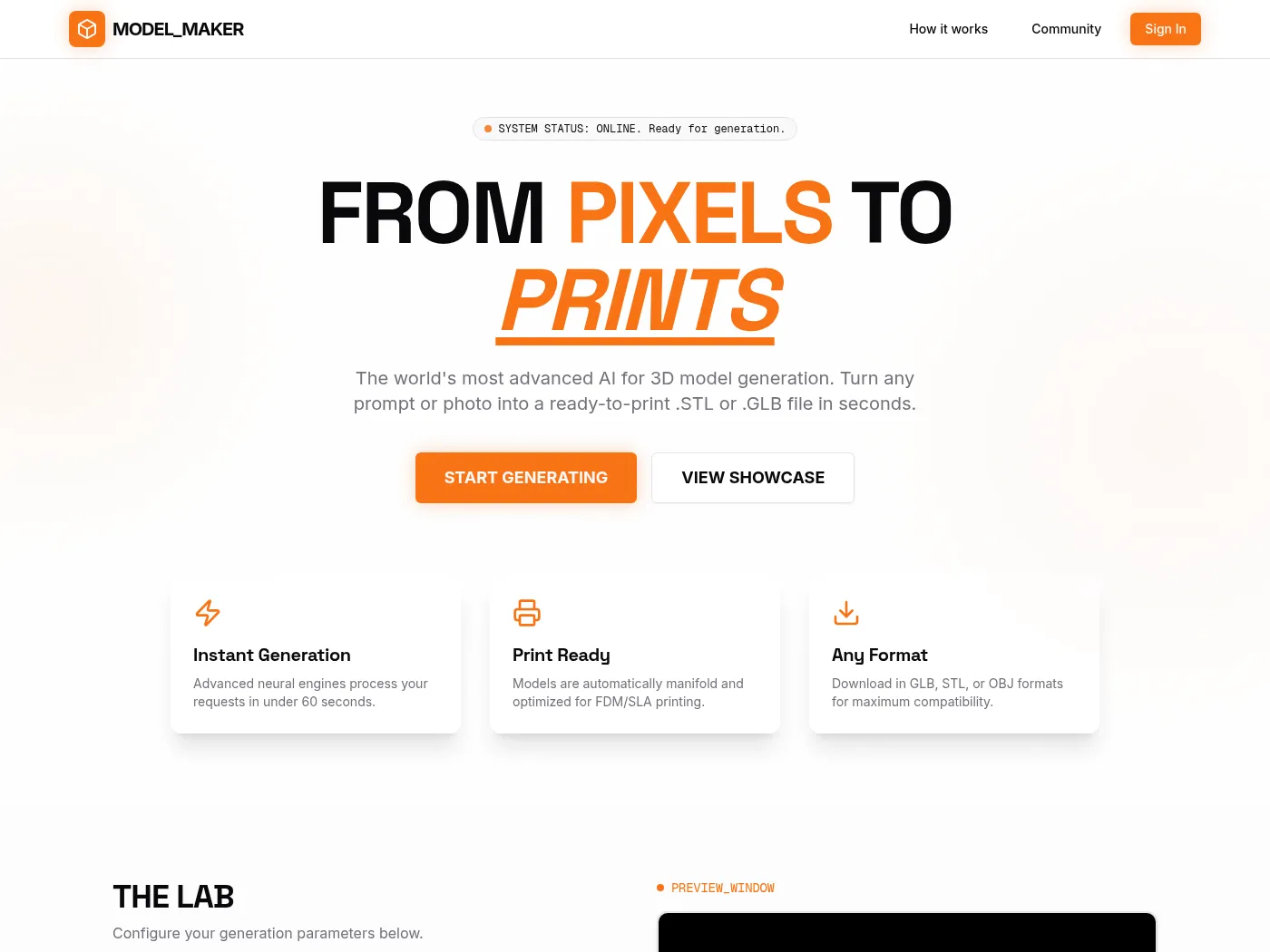 3D Model Maker