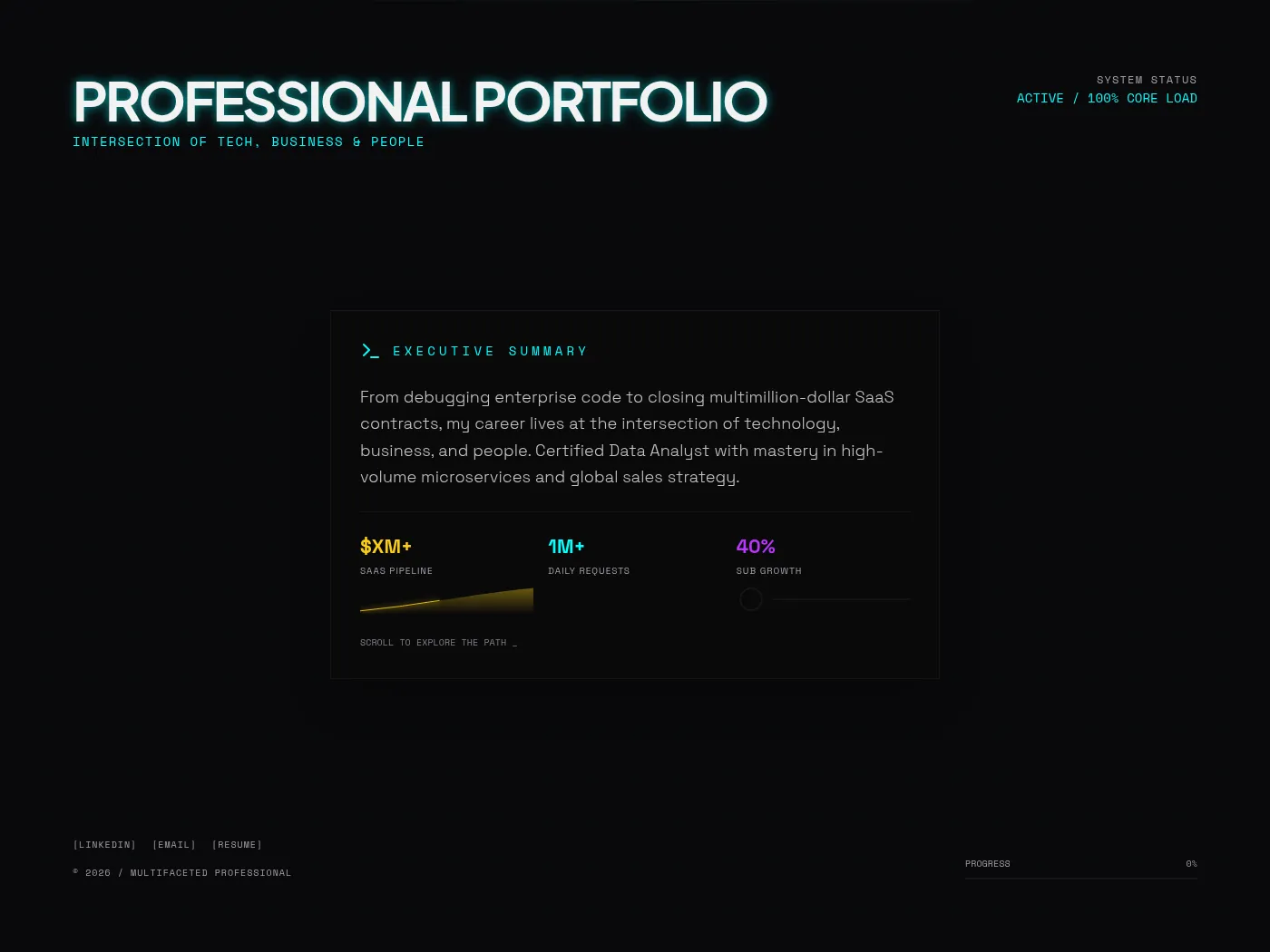 3D Tech Portfolio