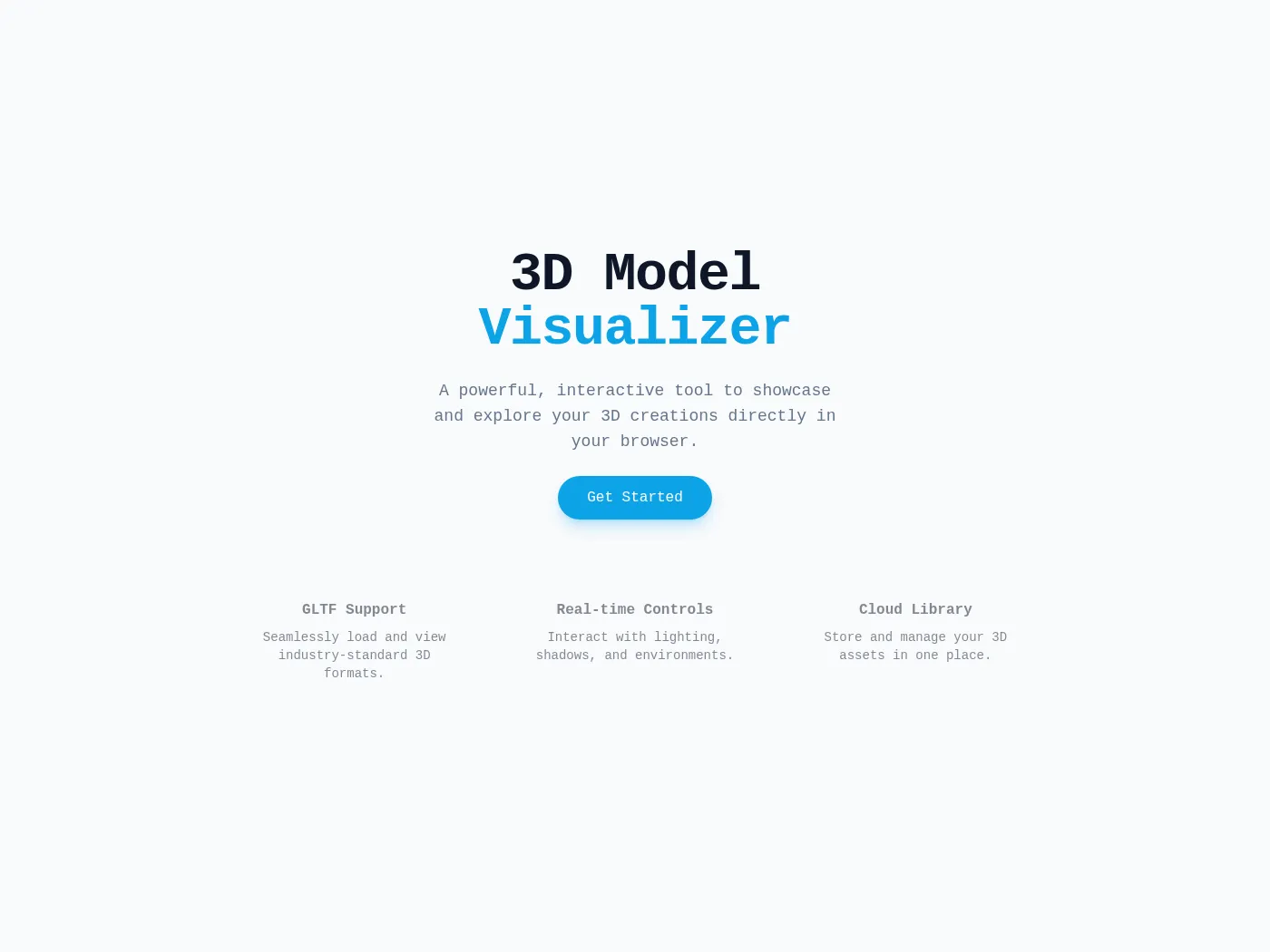 3D Model Visualizer