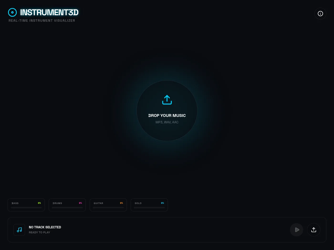 3D Music Instrument Visualizer