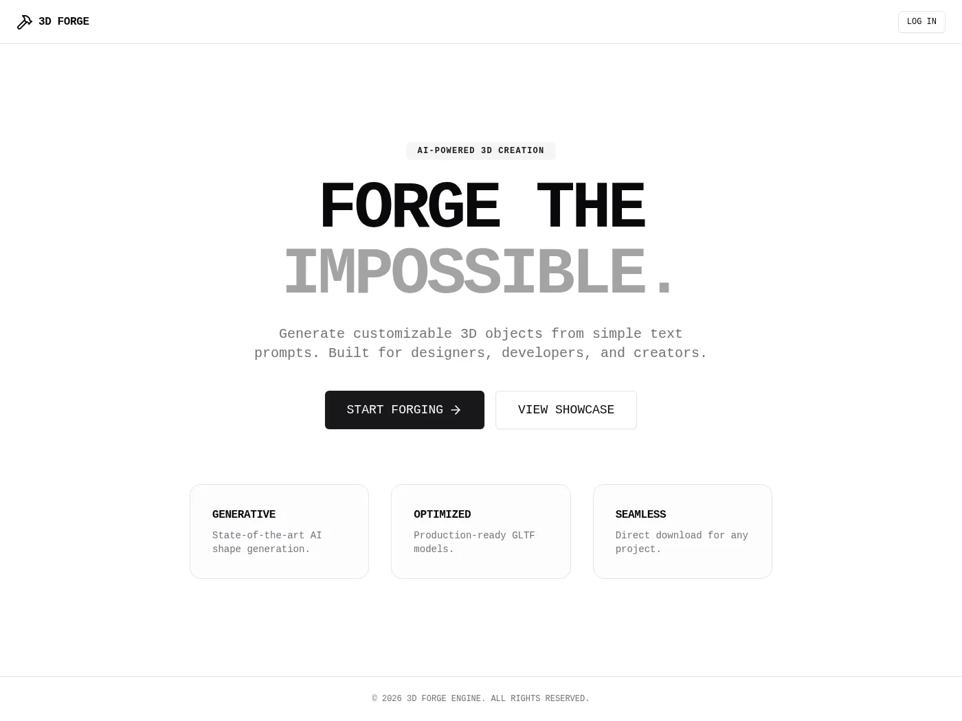 3D Object Forge