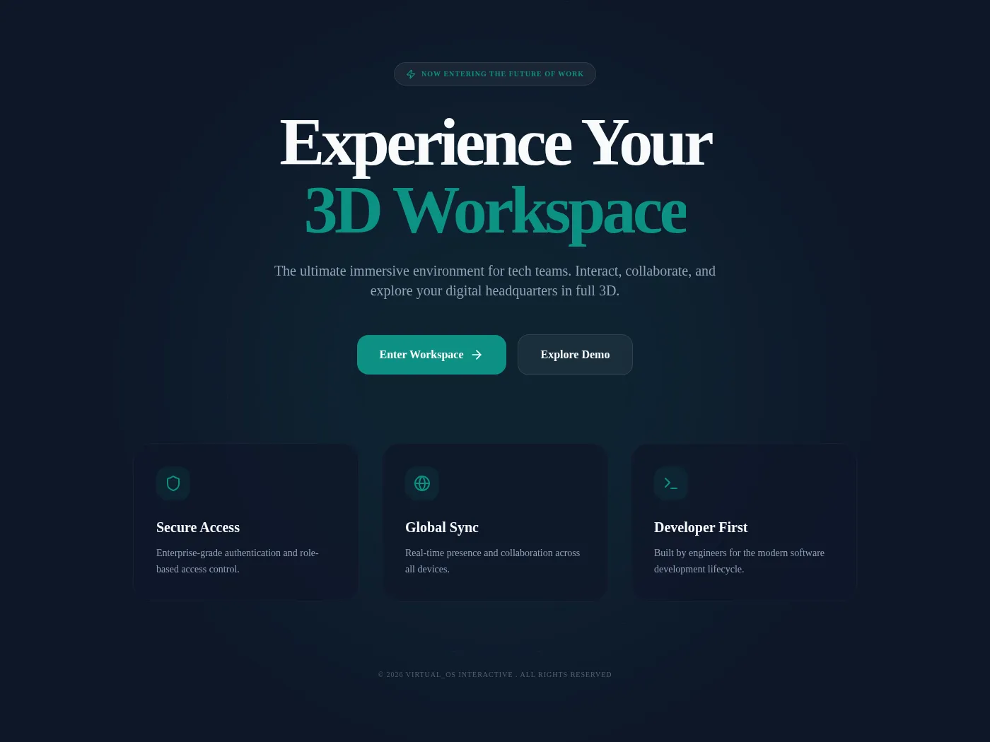 3D Office Workspace