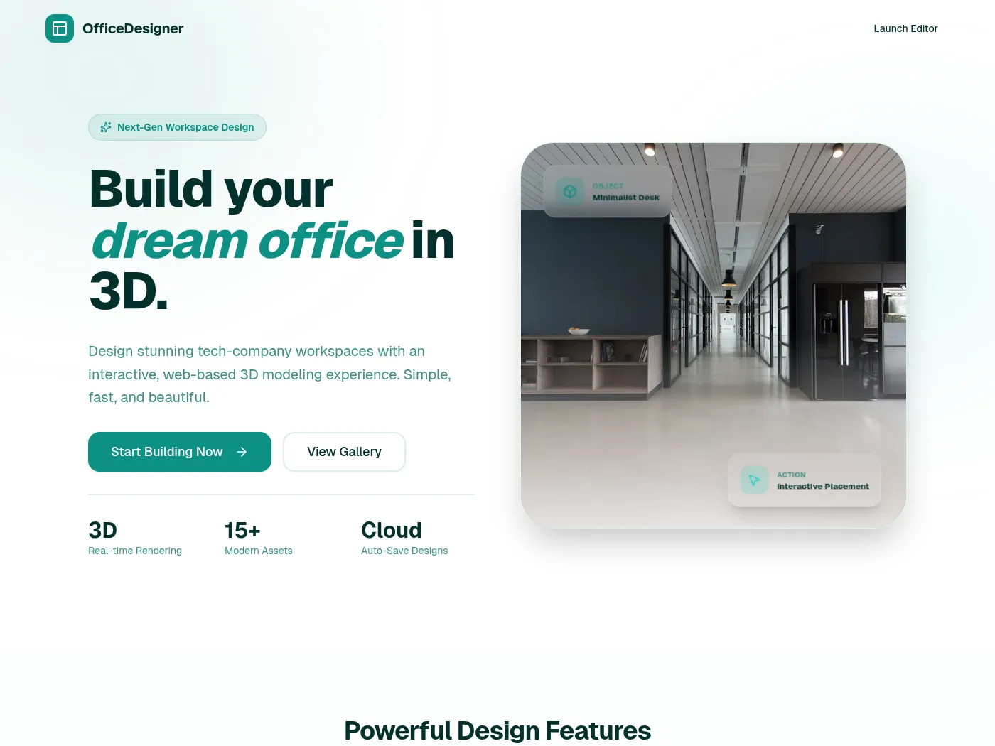 3D Office Builder