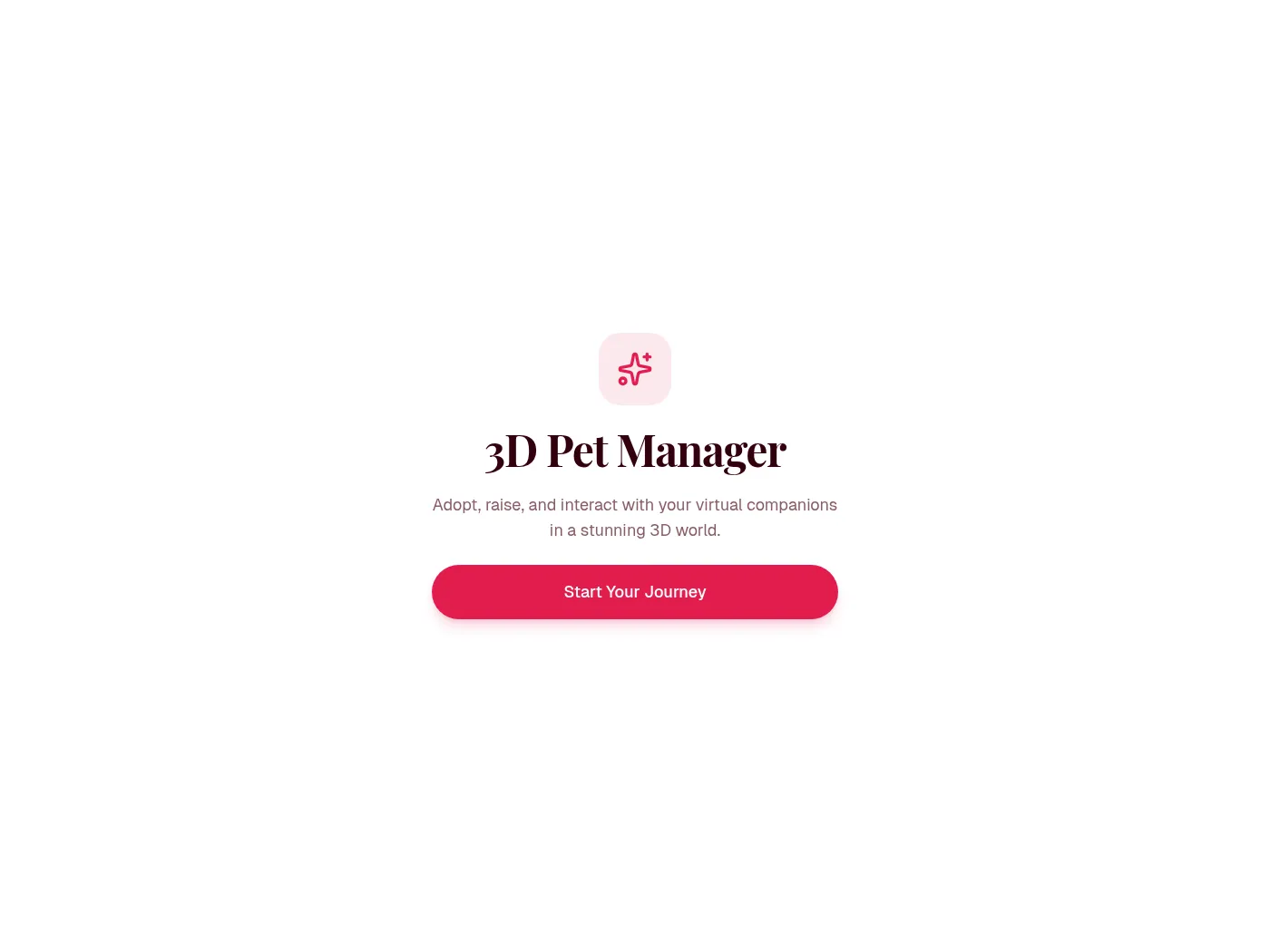 3D Pet Manager