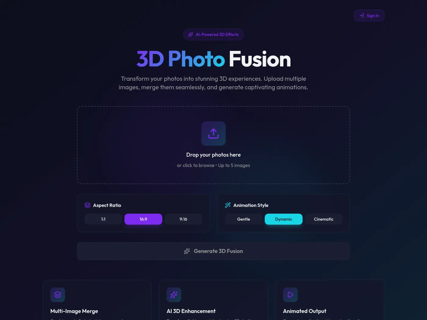 3D Photo Fusion