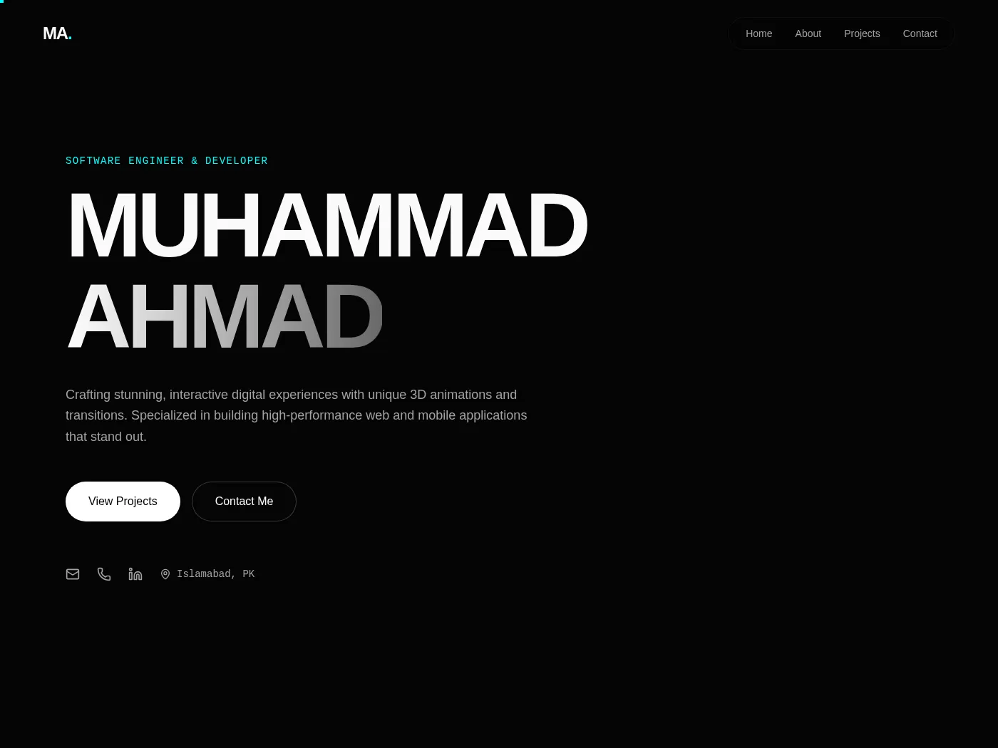 Ahmad's 3D Portfolio