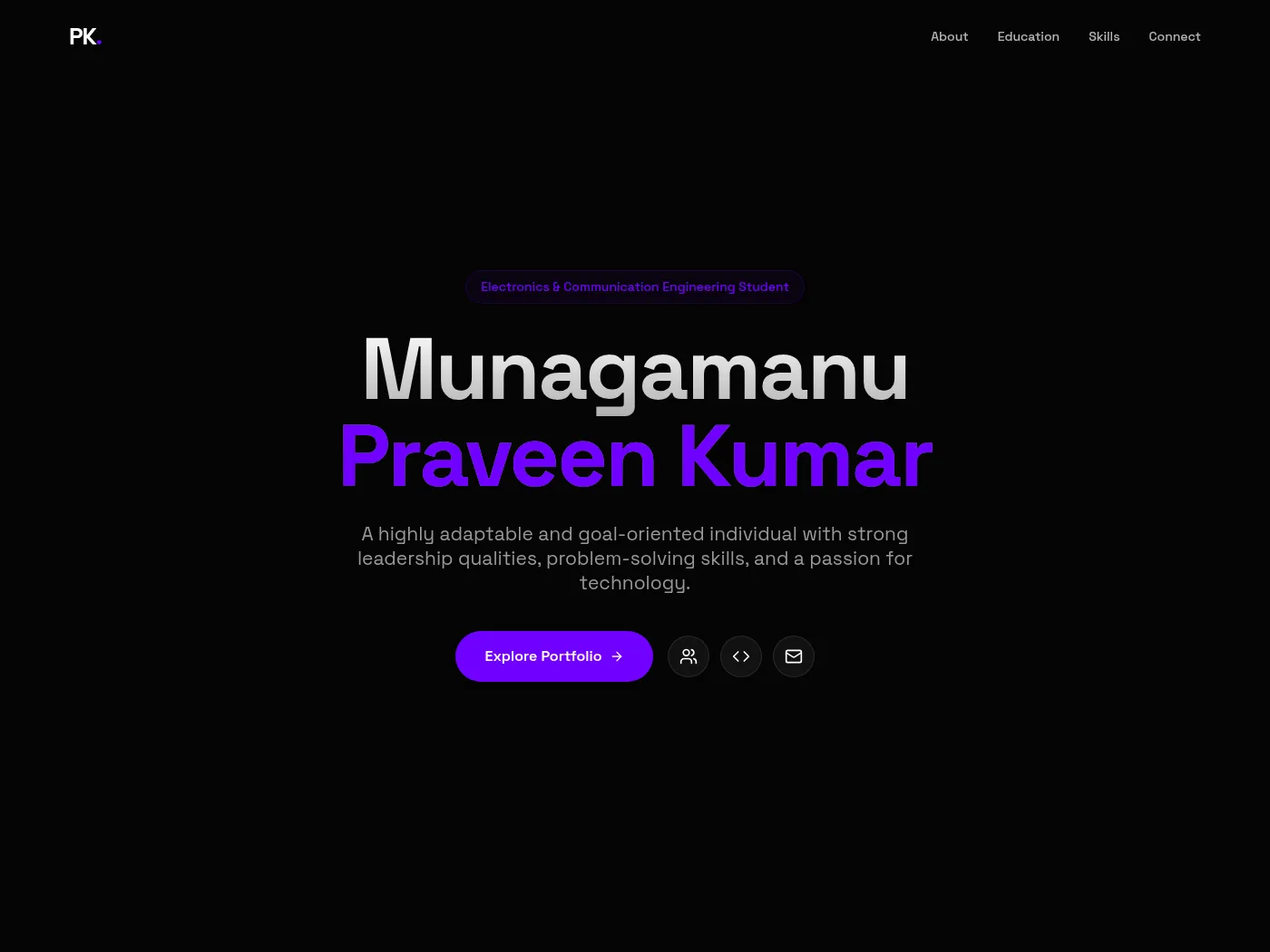 3D Animated Portfolio