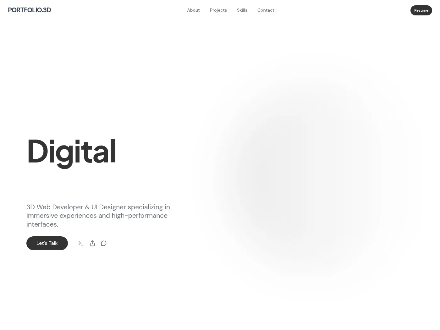 3D Web Dev Portfolio