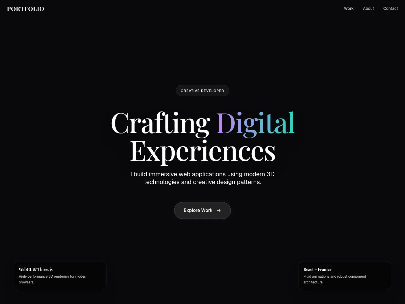 3D Gallery Showcase