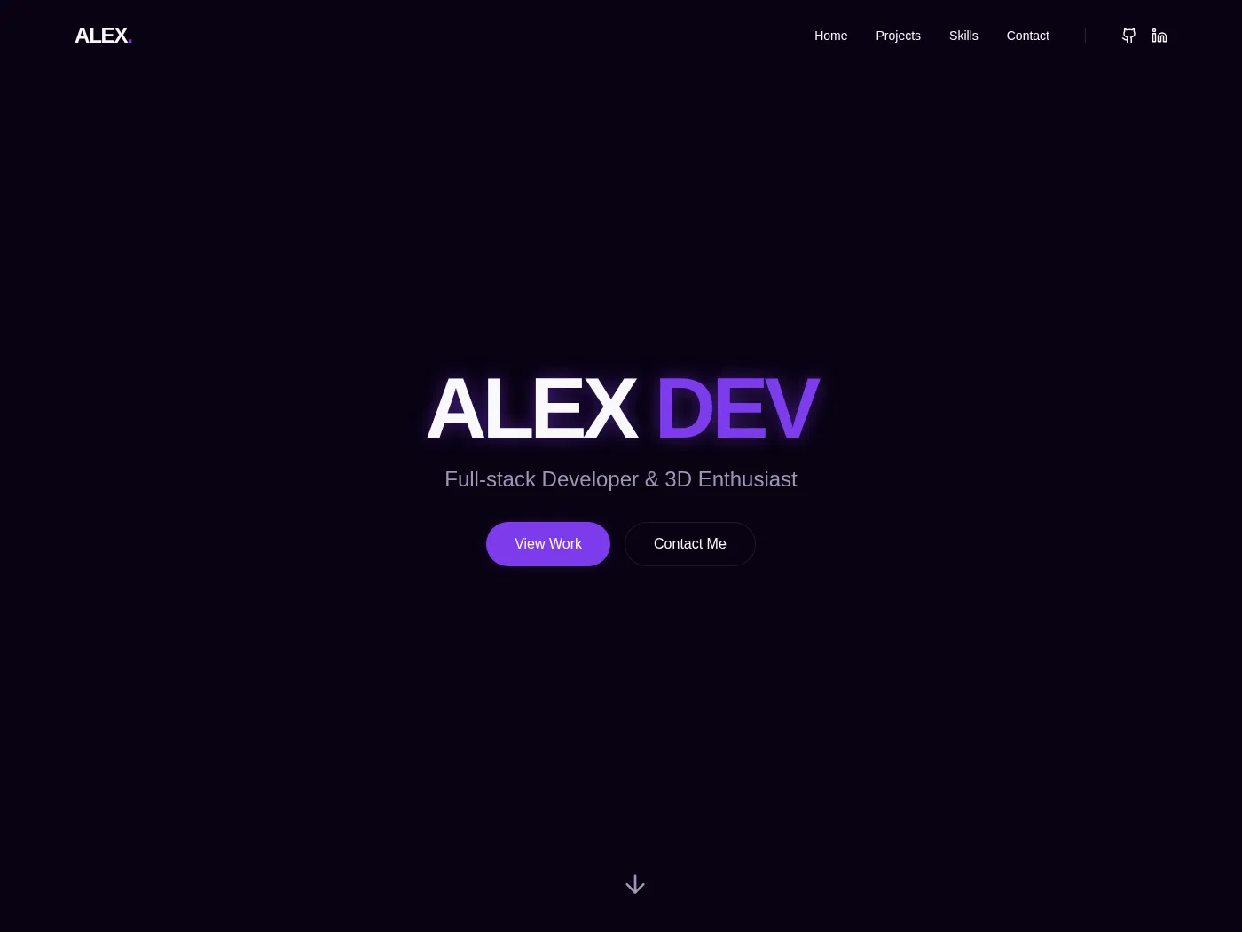 3D Portfolio Webspace