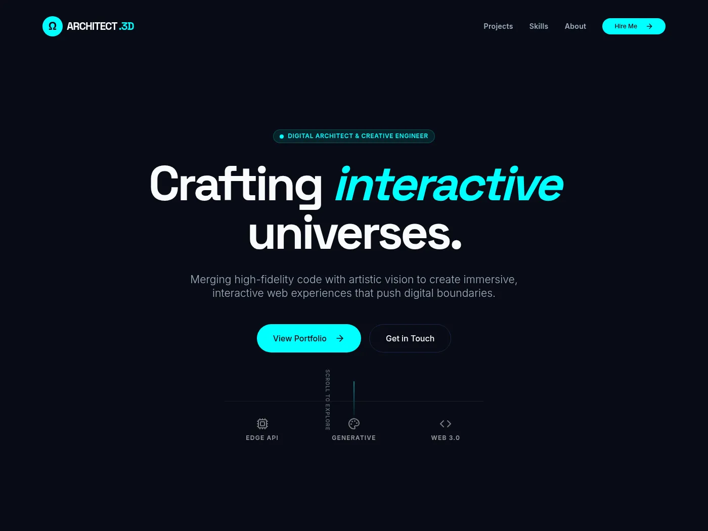 3D Portfolio Web