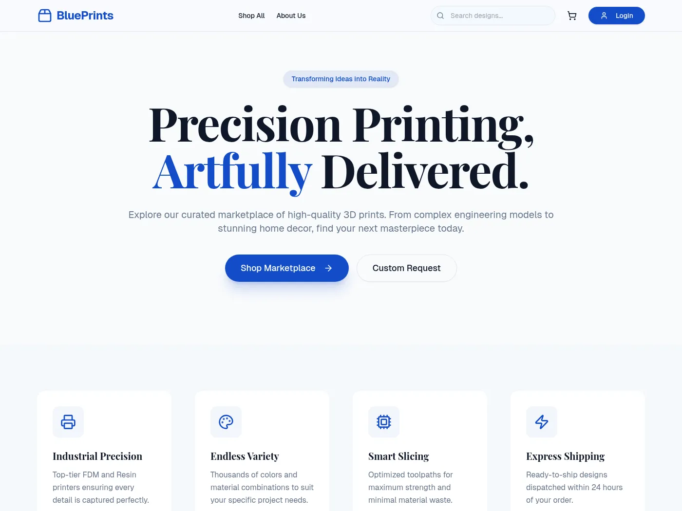 BluePrints E-Shop