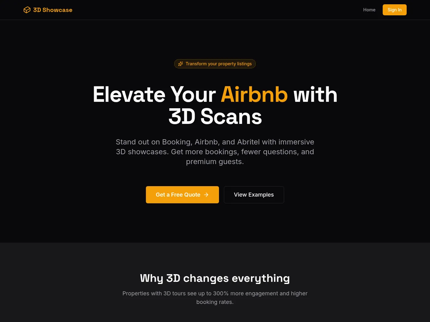 3D Home Showcase SaaS