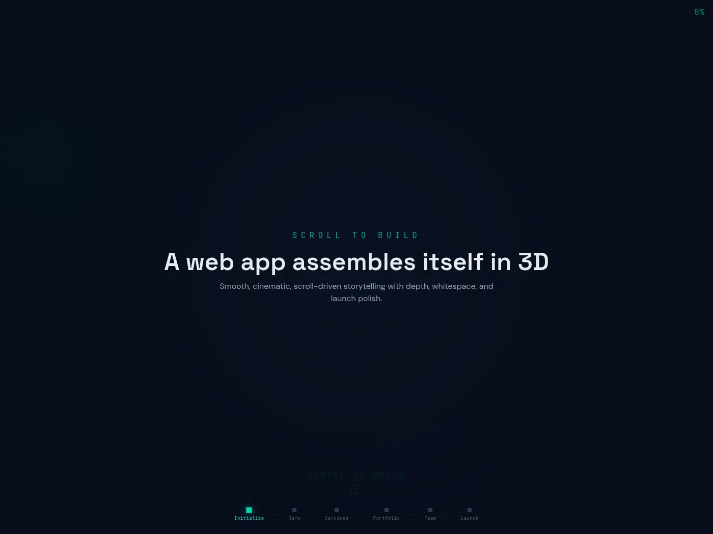 AppBuilder 3D Scroll Demo