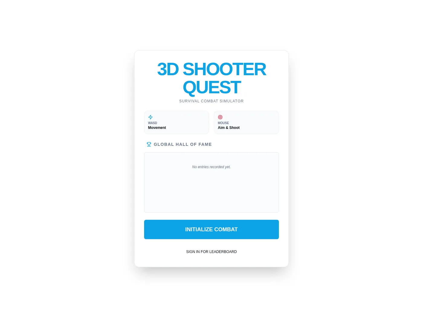 3D Shooter Quest