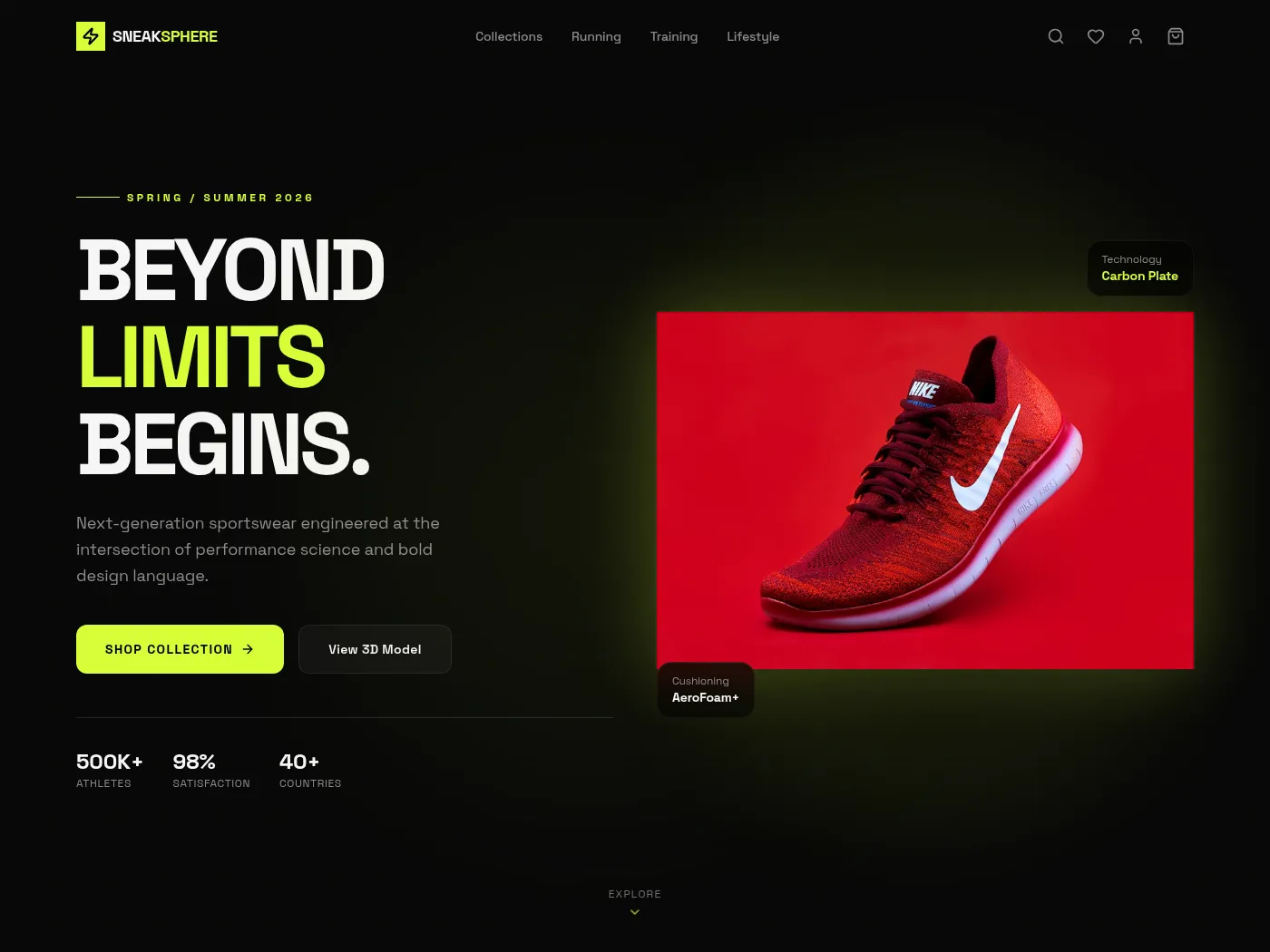 SneakSphere 3D E-Commerce
