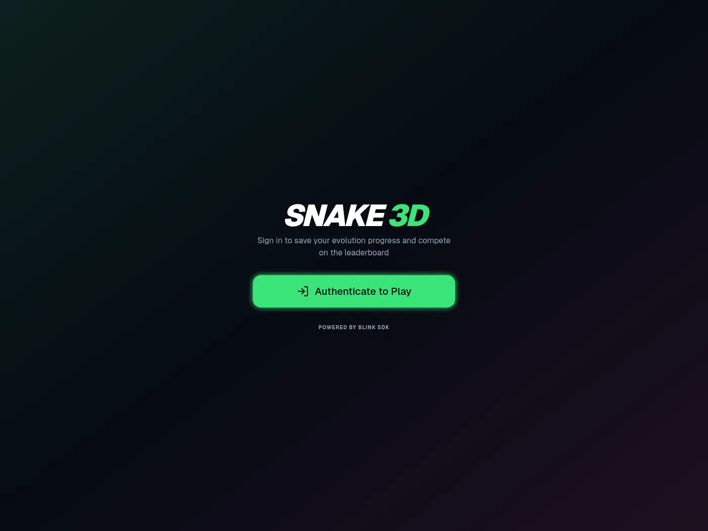 3D Snake Evolution