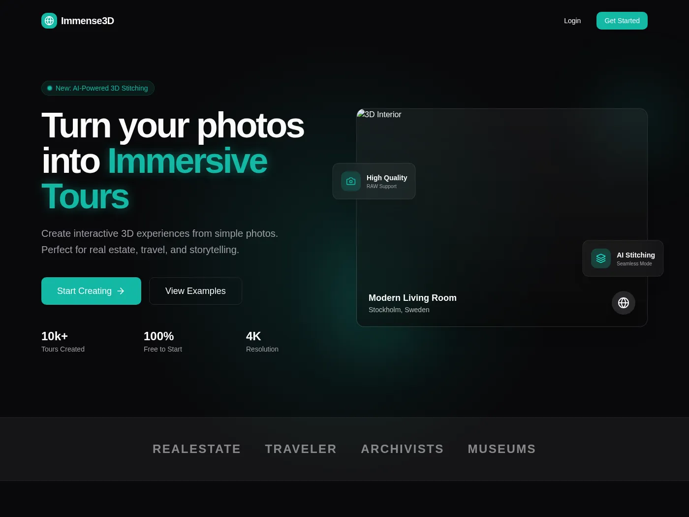 3D Photo Tour Maker
