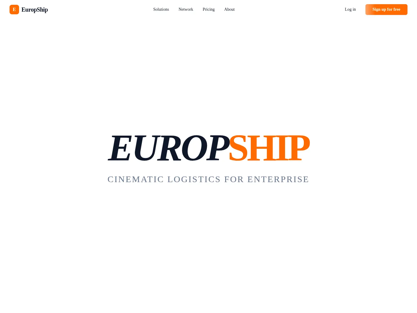 Enterprise 3D Scroll Landing