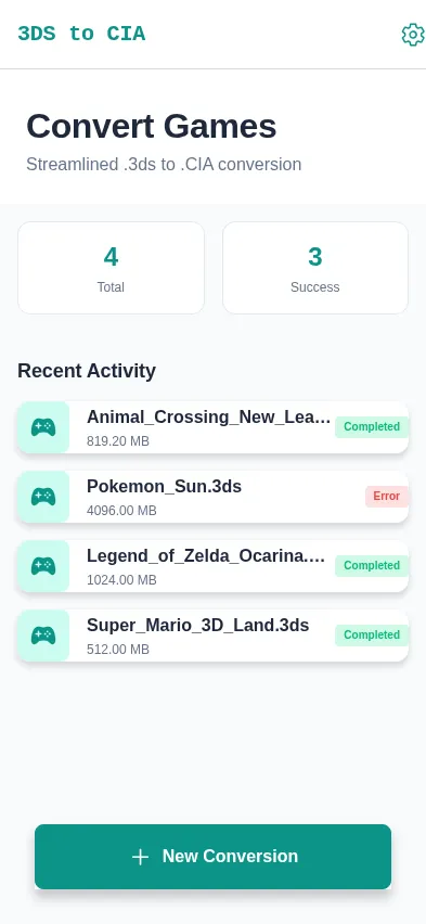 3DS to CIA Converter
