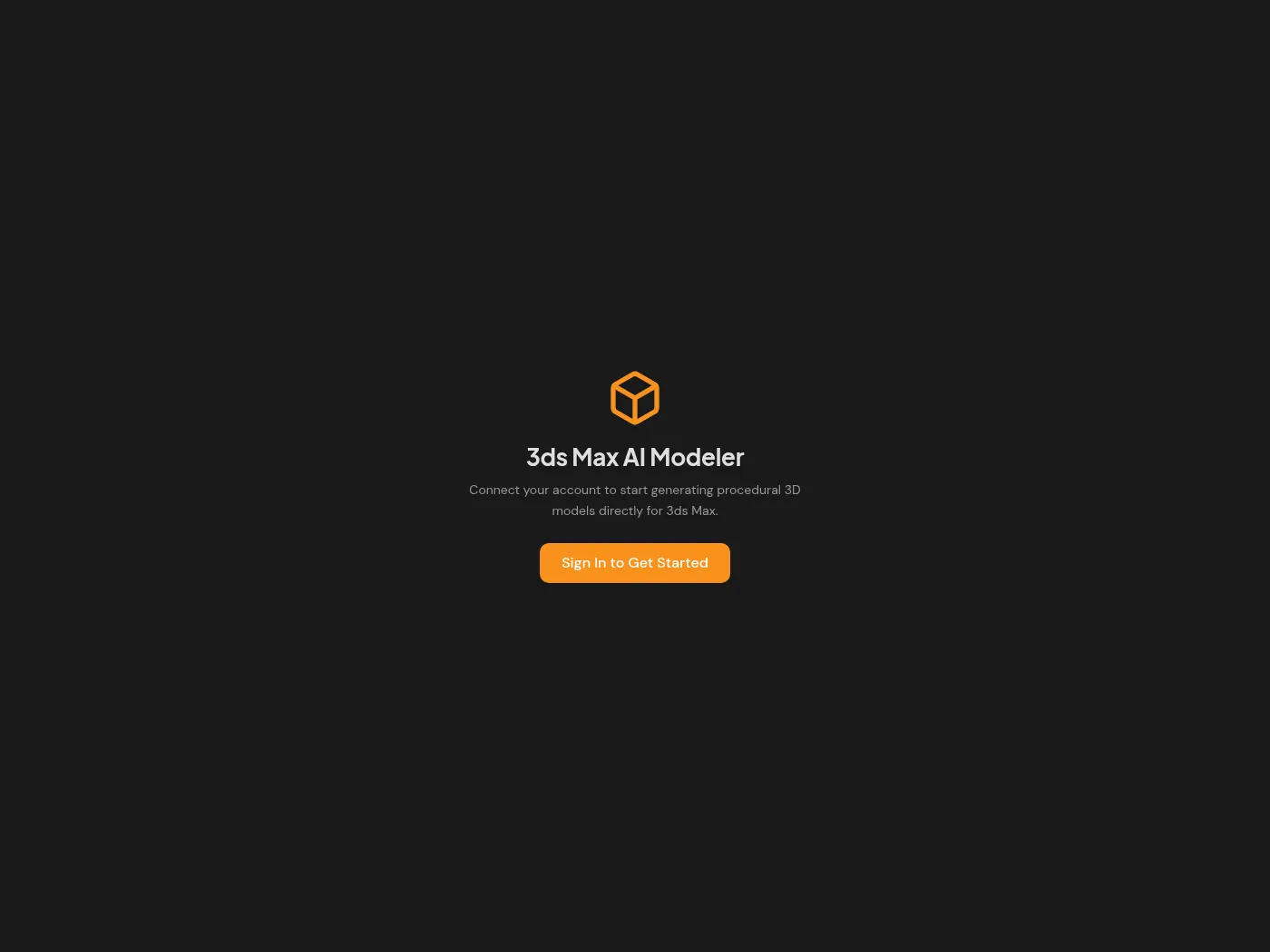 3ds Max AI Modeler