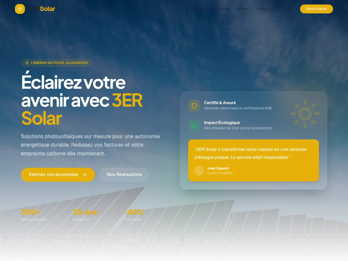 3ER Solar Website