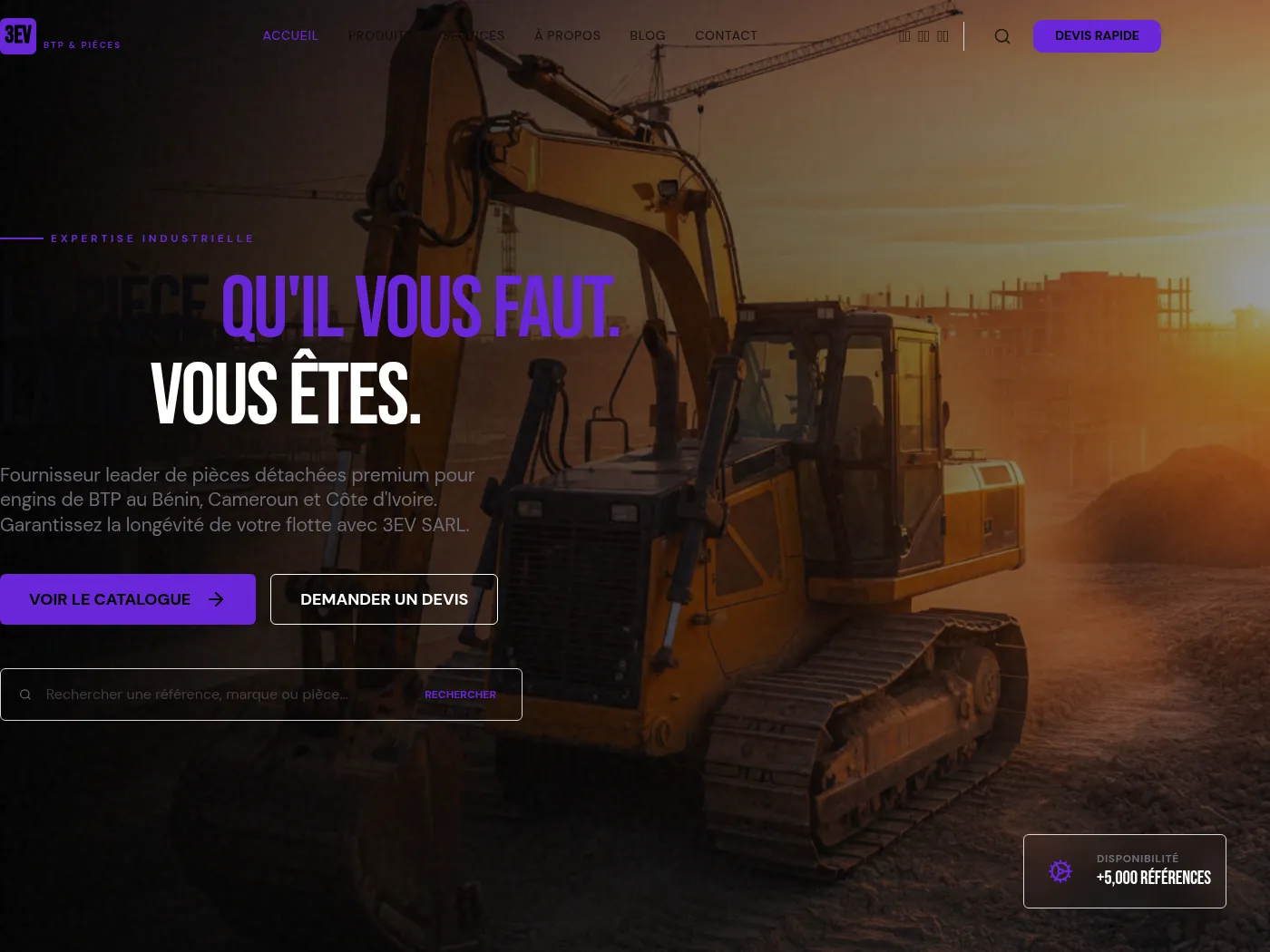 3EV SARL BTP Gold Site