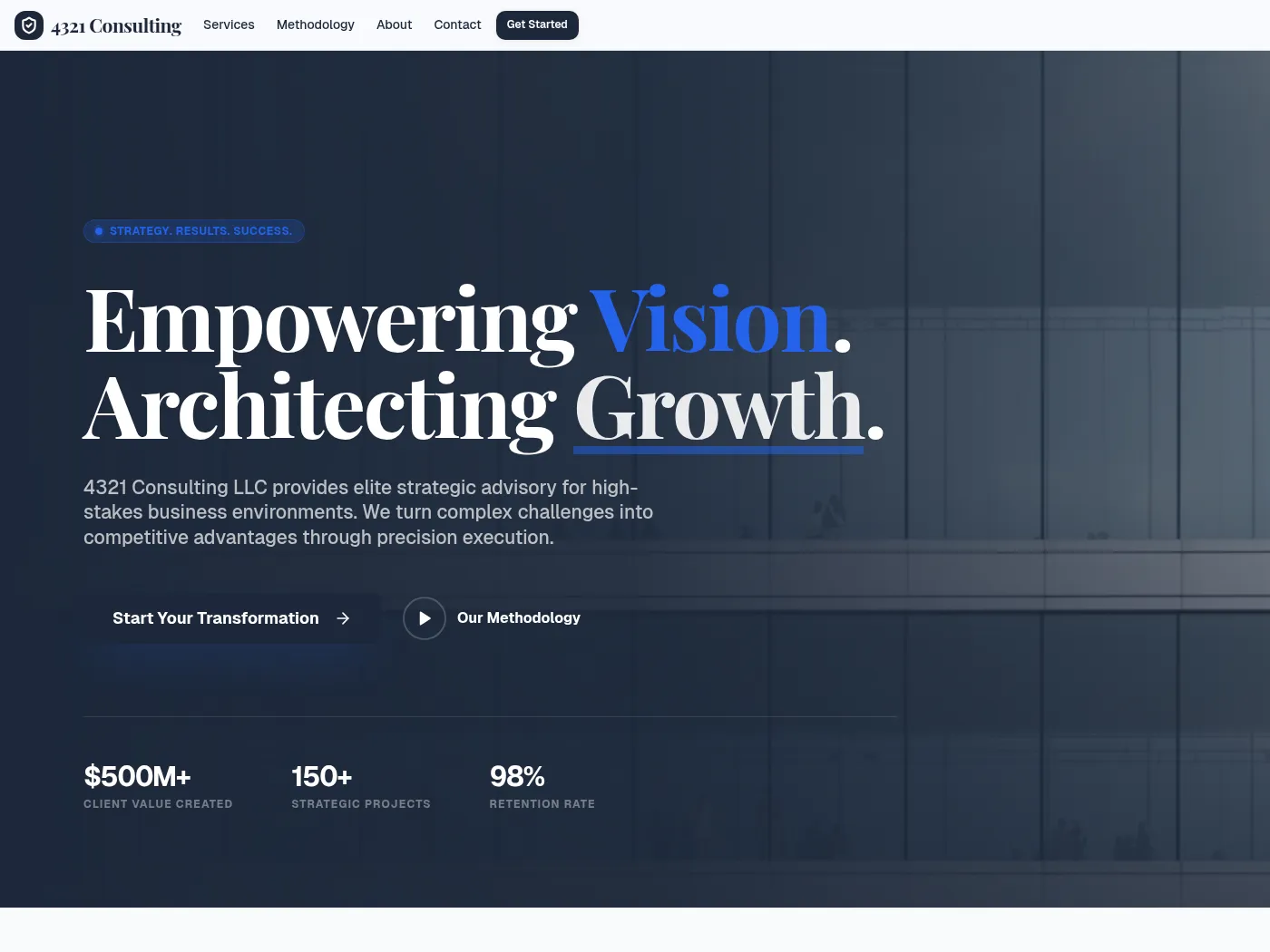 4321 Consulting Webpage
