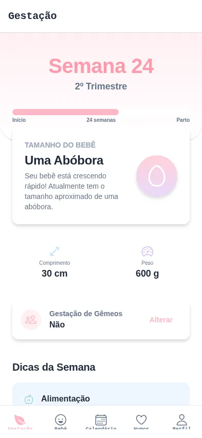 4 Estações Gestação App