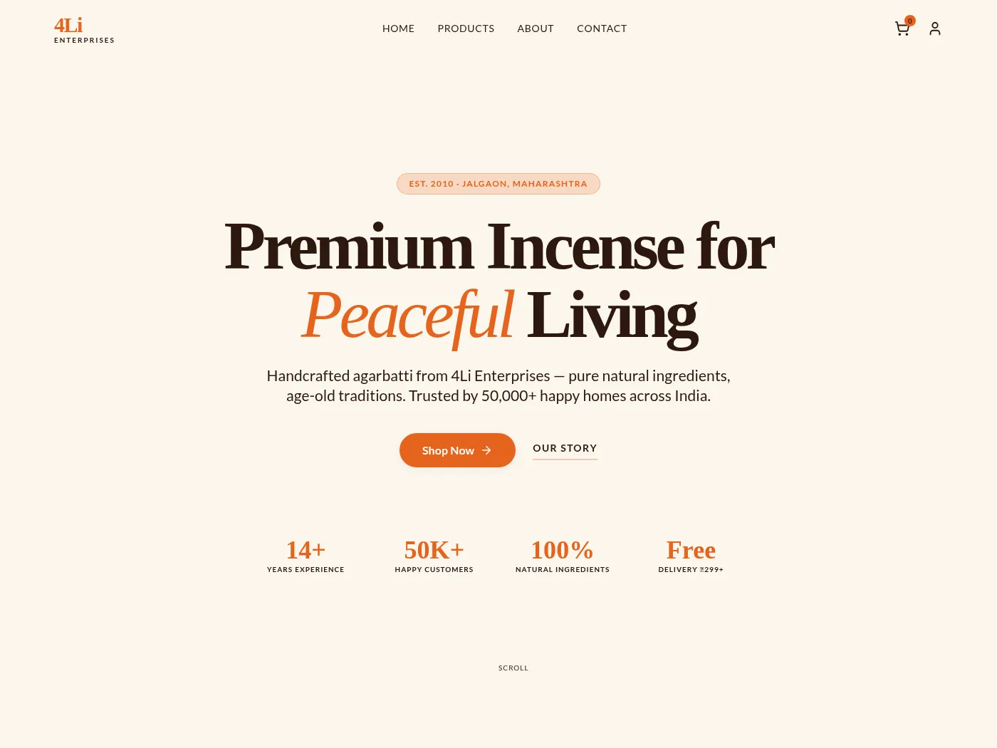 4Li Incense E-Commerce