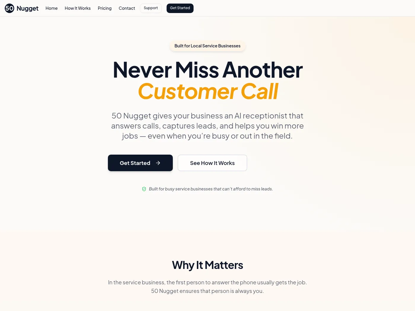 50 Nugget SaaS Website