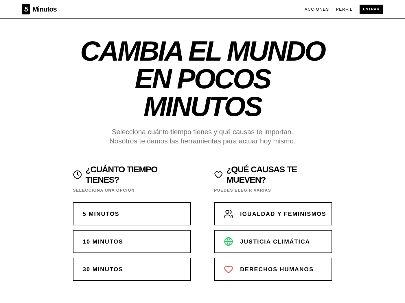 5Minutos Activist App