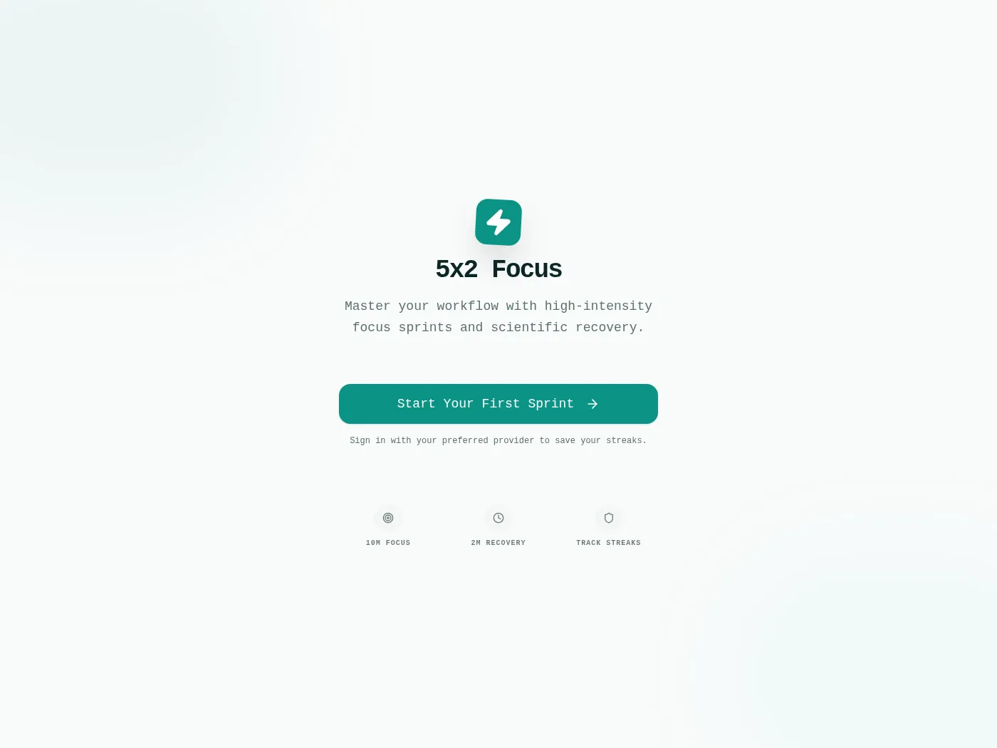 5x2 Productivity Tool