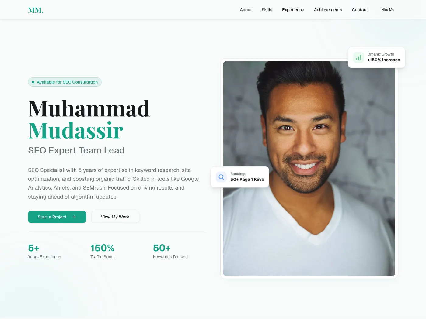 5 Year Experience Portfolio