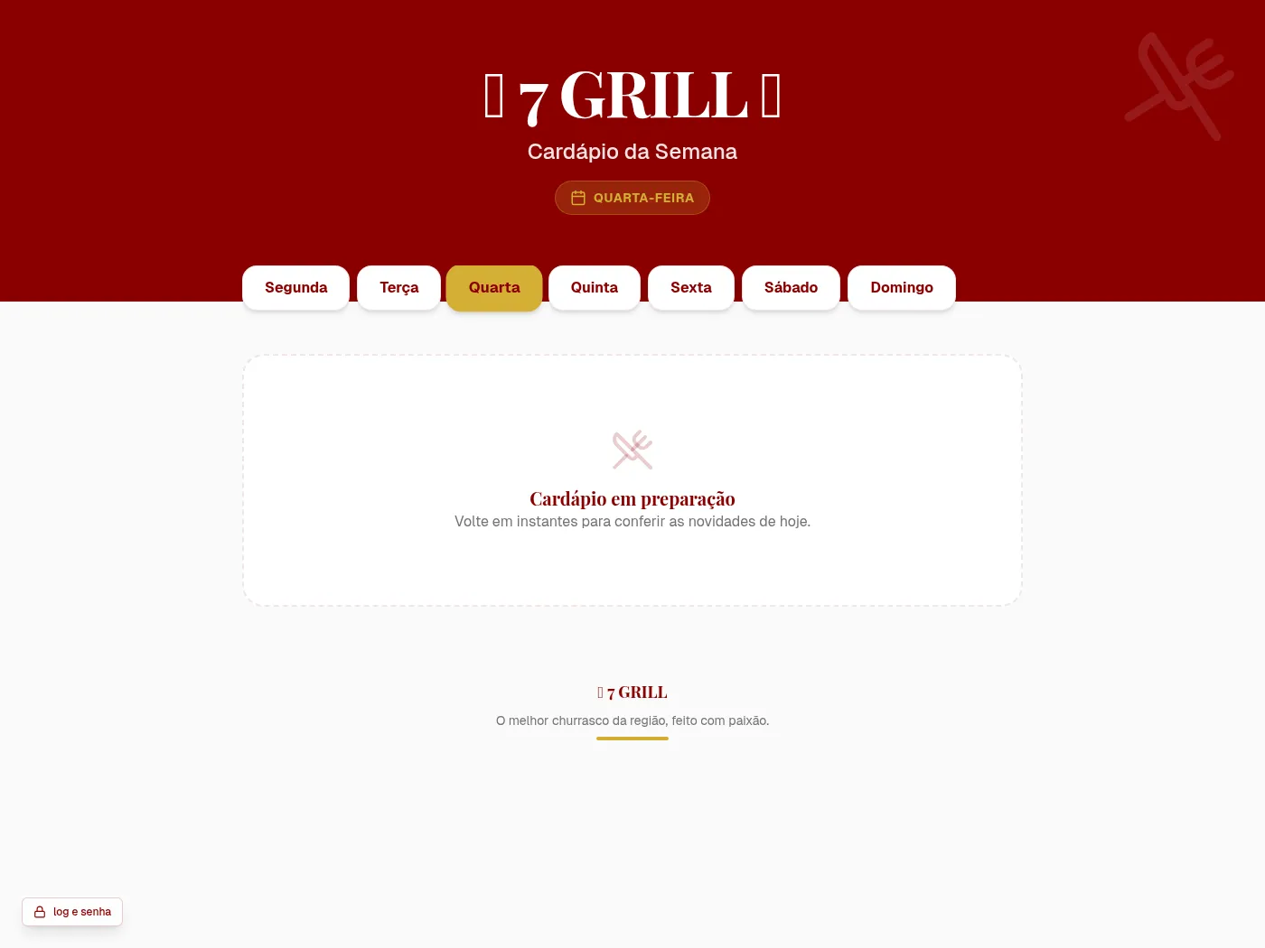 7 Grill Admin Panel (Remix)