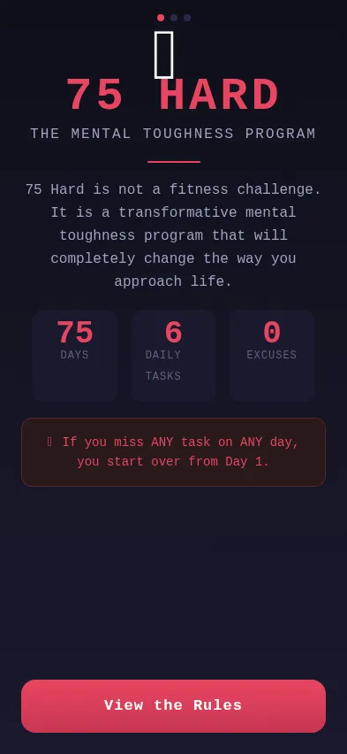 75 Hard Challenge App