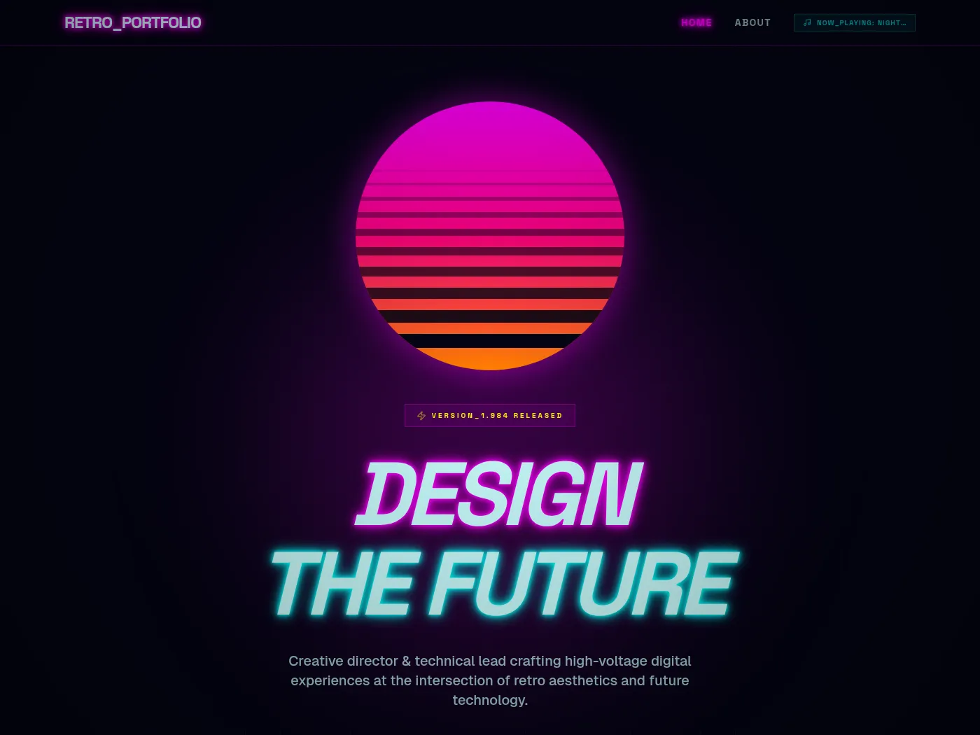 RetroWave Portfolio